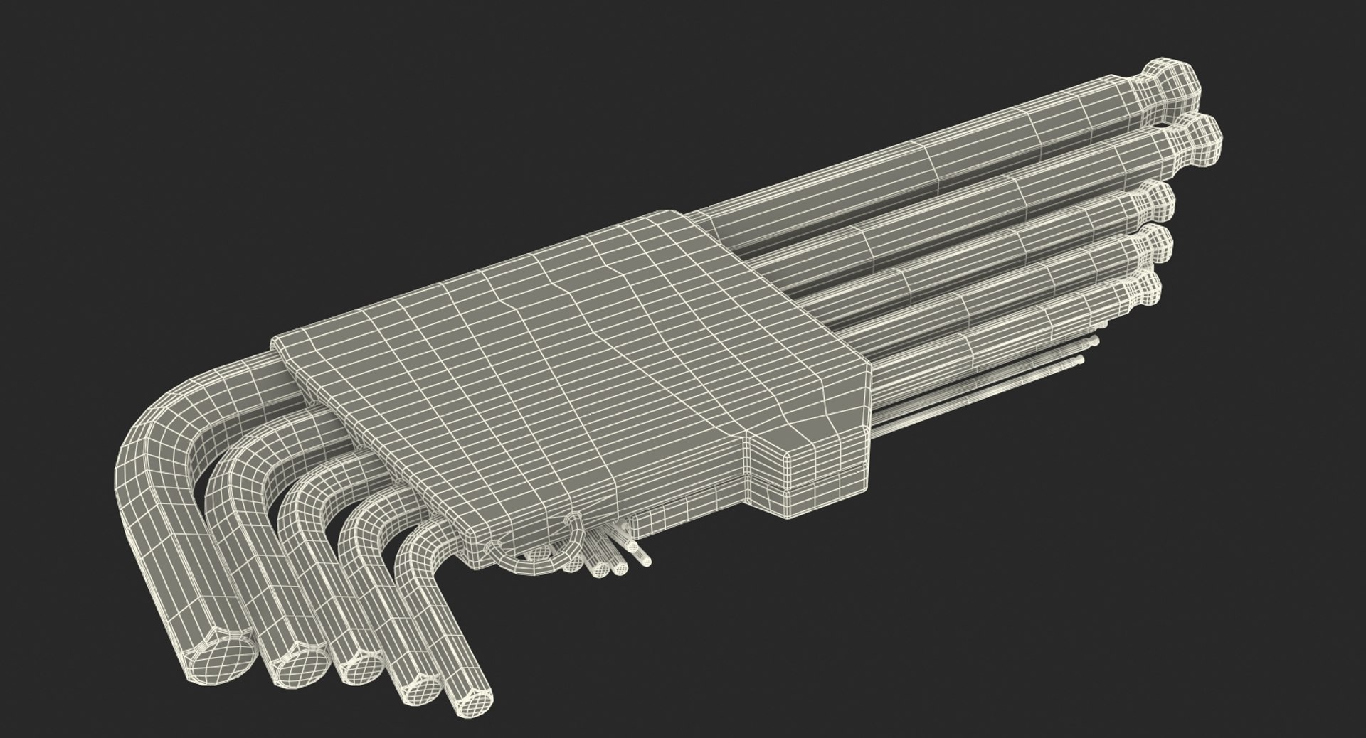 Hex Key Wrenches Model - TurboSquid 1423792