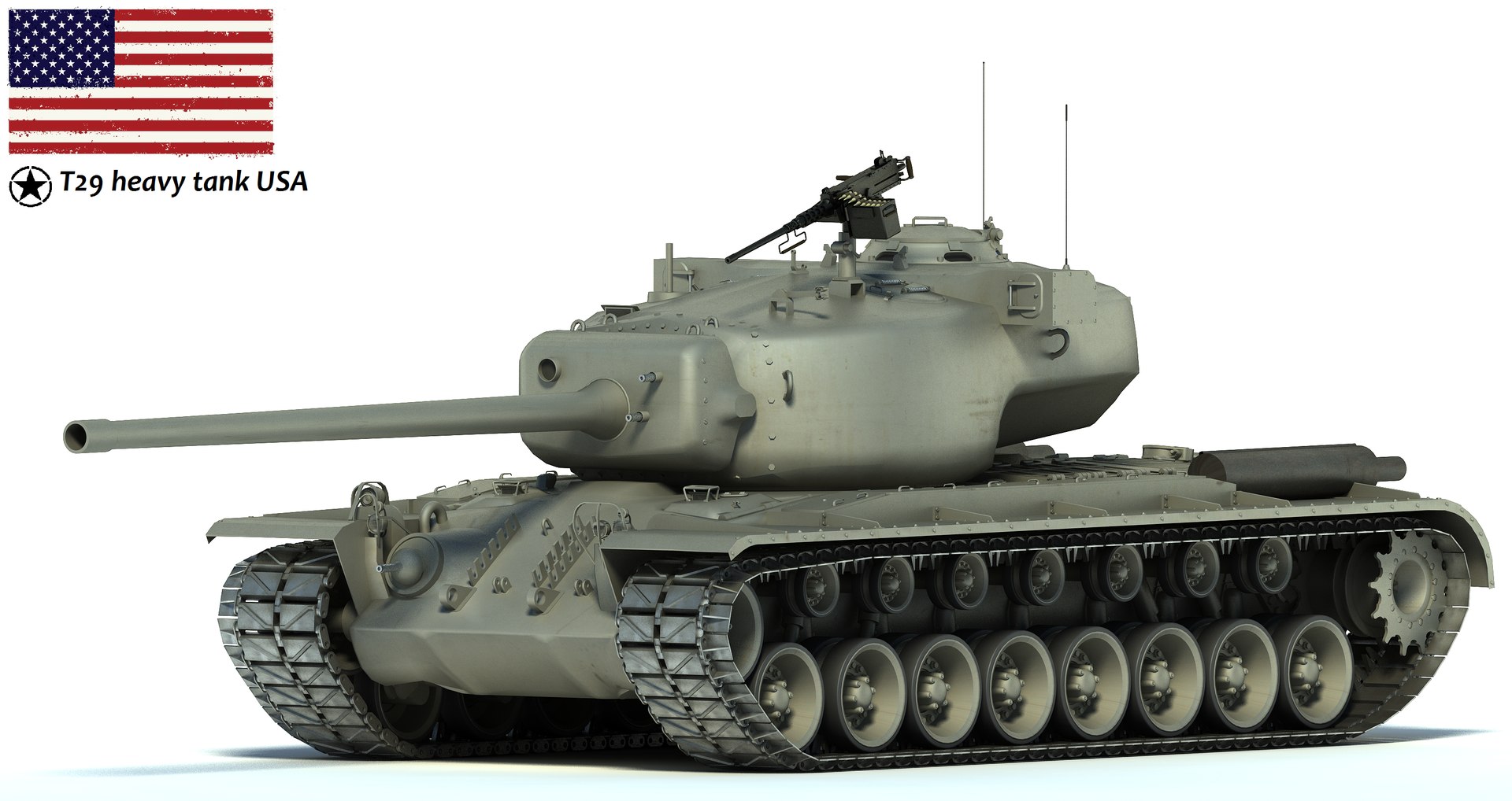 Max T34 T29 Heavy Tank