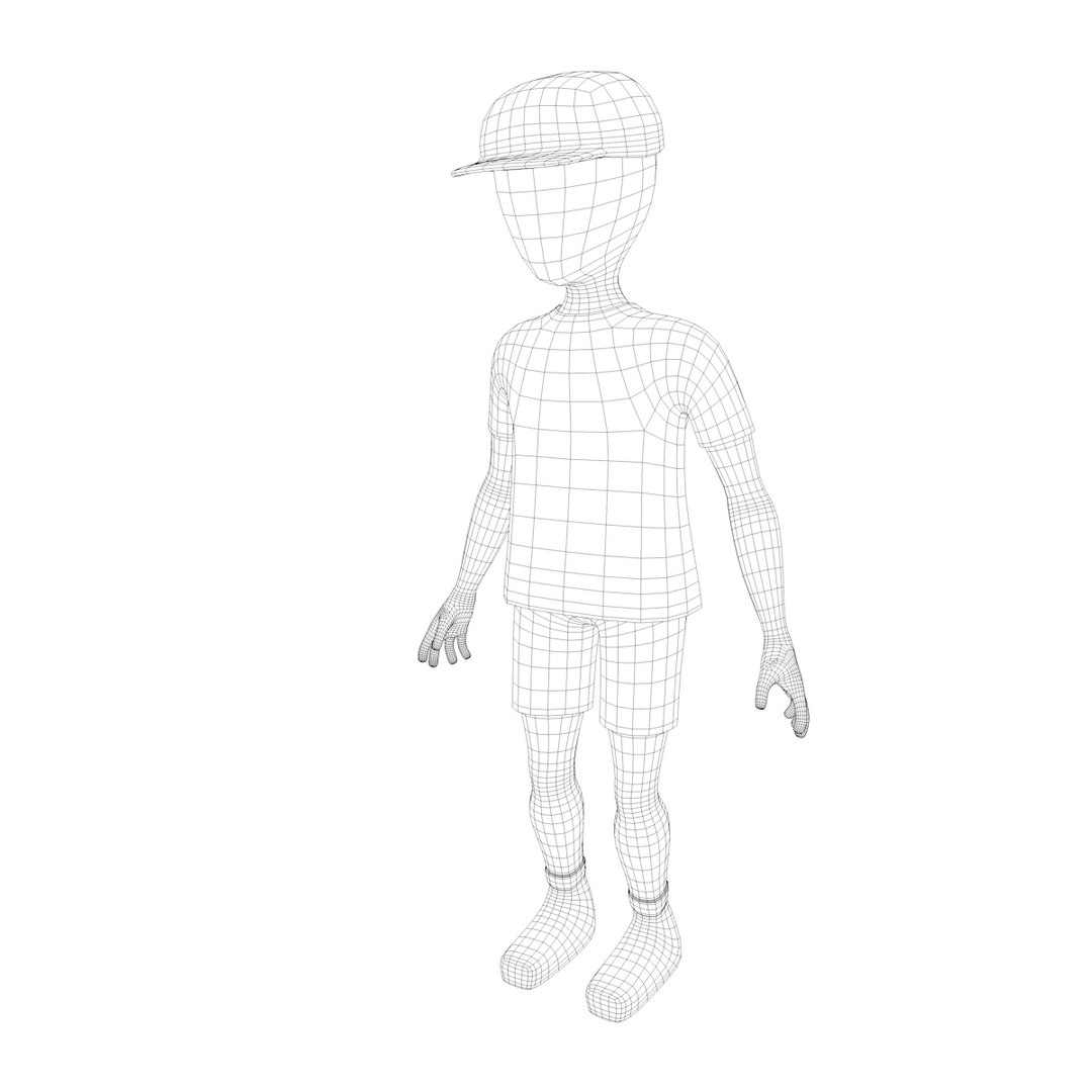 3D Cartoon Boy Character Model - TurboSquid 1370844