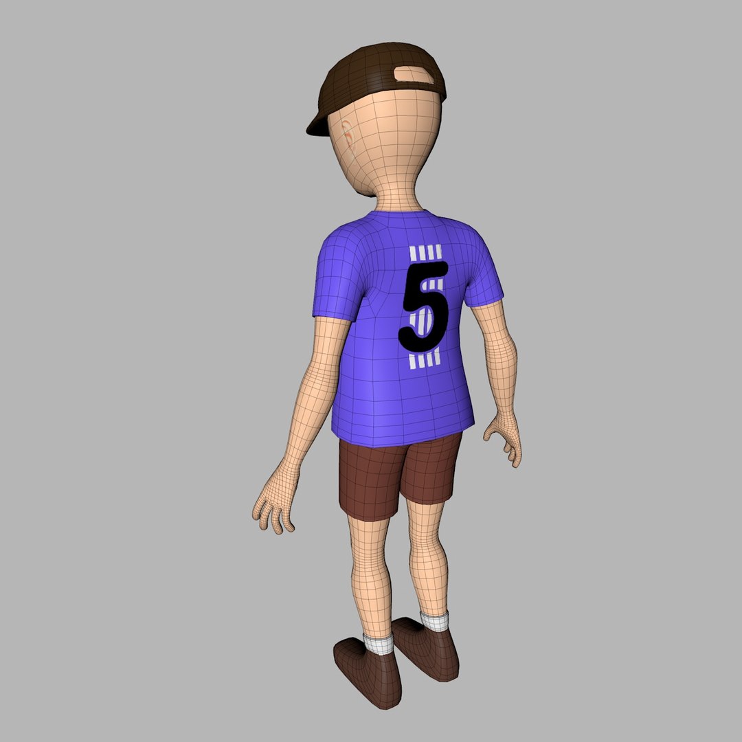 3D Cartoon Boy Character Model - TurboSquid 1370844