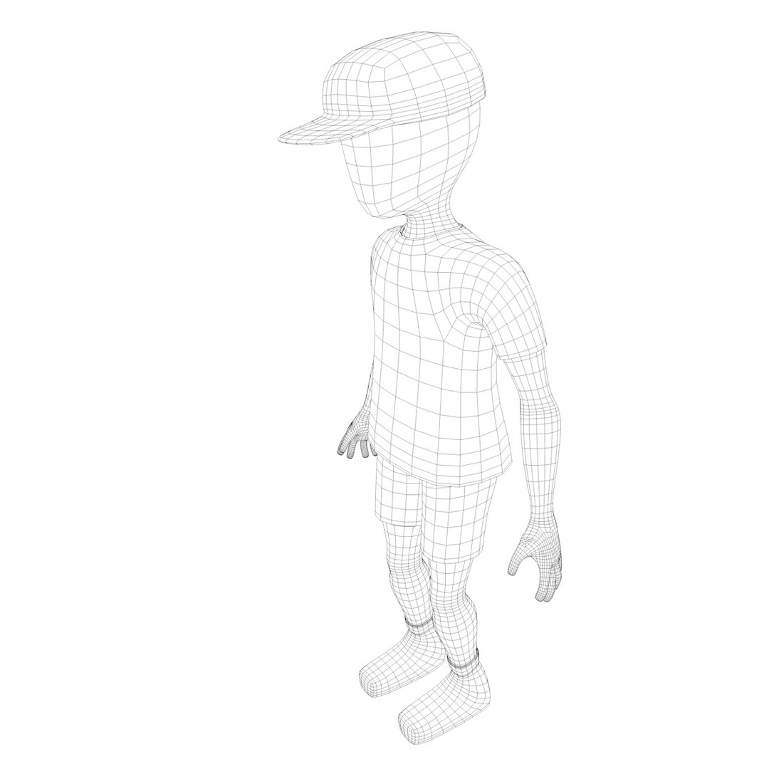 3D Cartoon Boy Character Model - TurboSquid 1370844