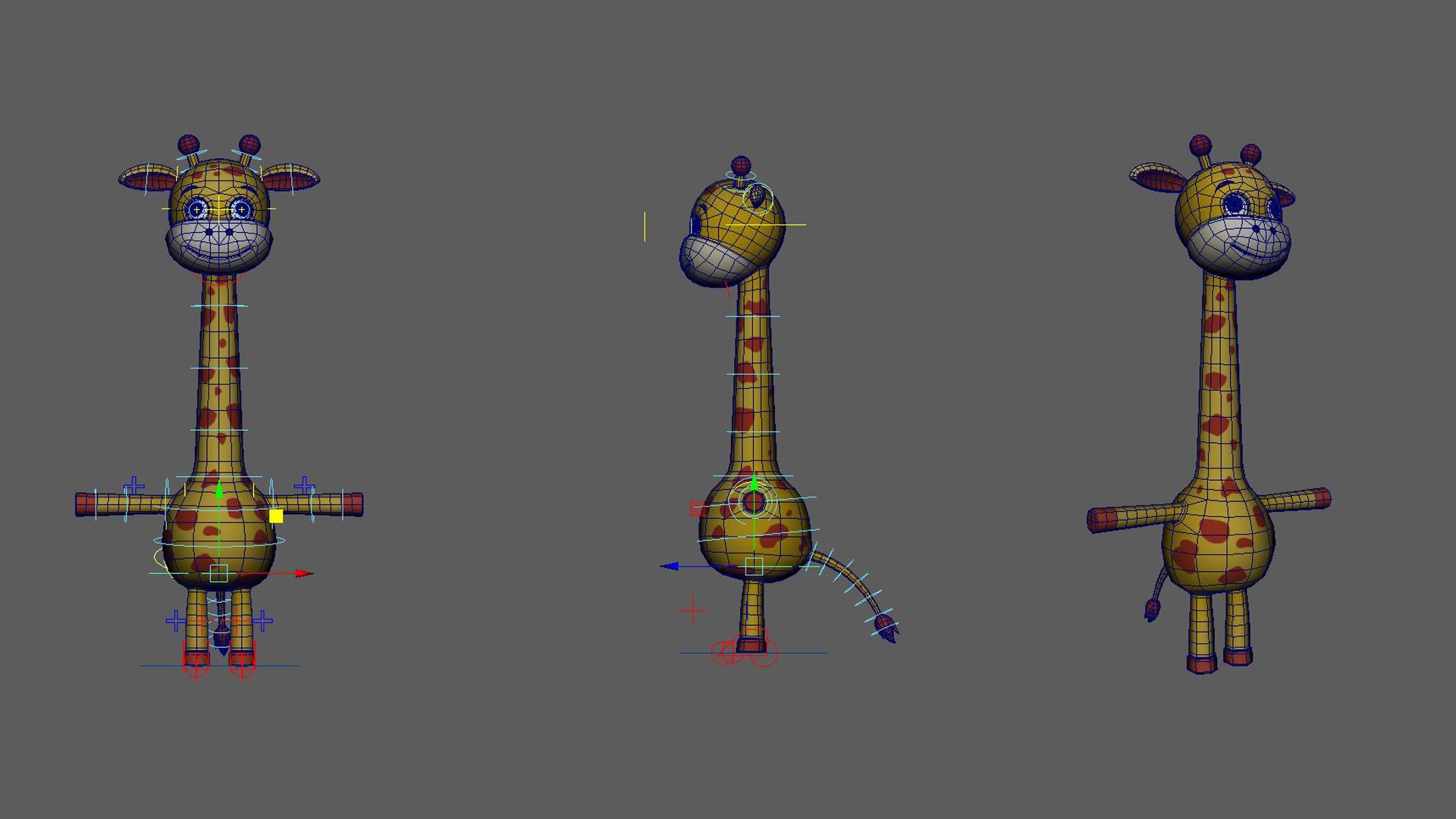 Giraffe Cartoon Model 3D - TurboSquid 2085137