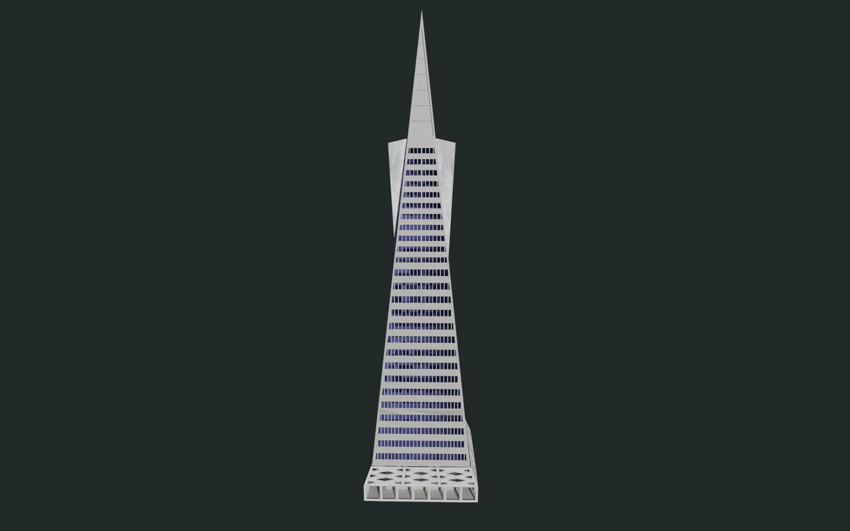 TransAmerica Pyramid 3D Model - TurboSquid 1860081