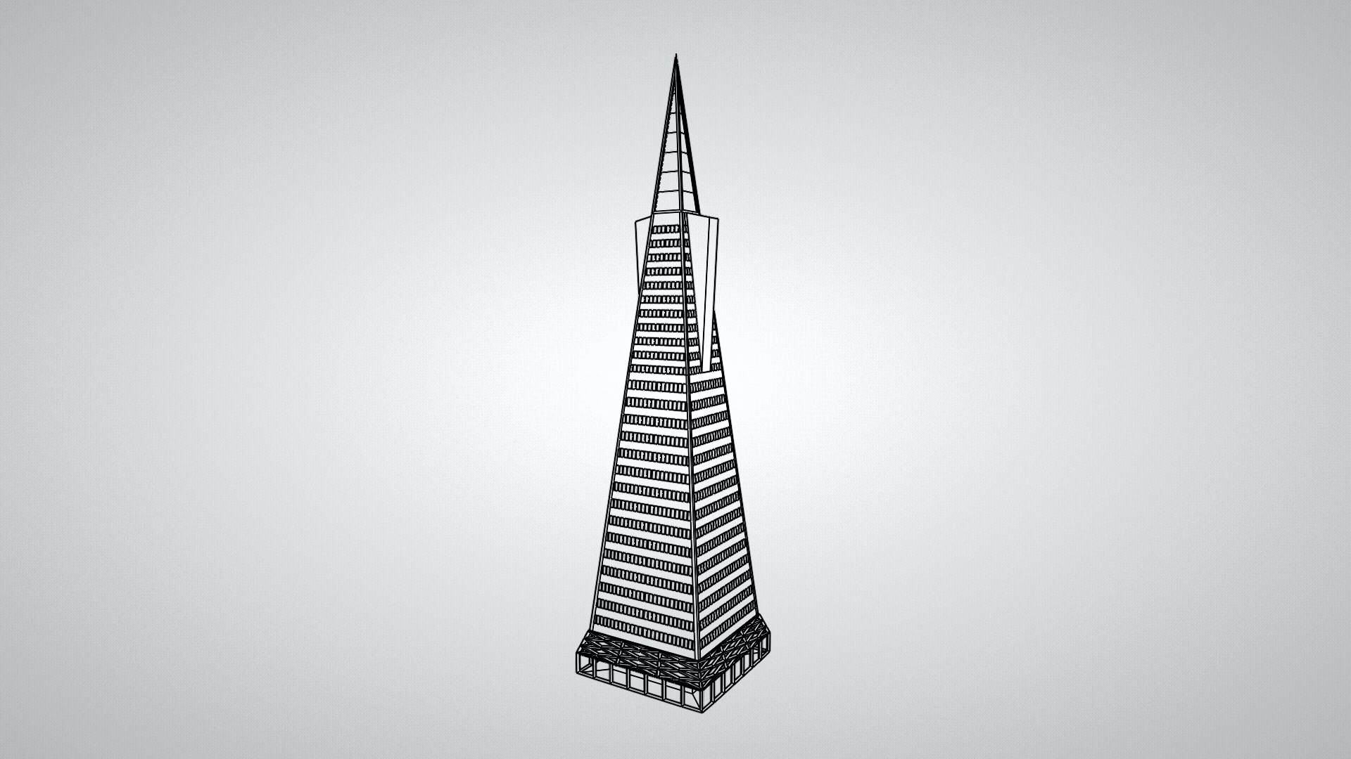 TransAmerica Pyramid 3D Model - TurboSquid 1860081