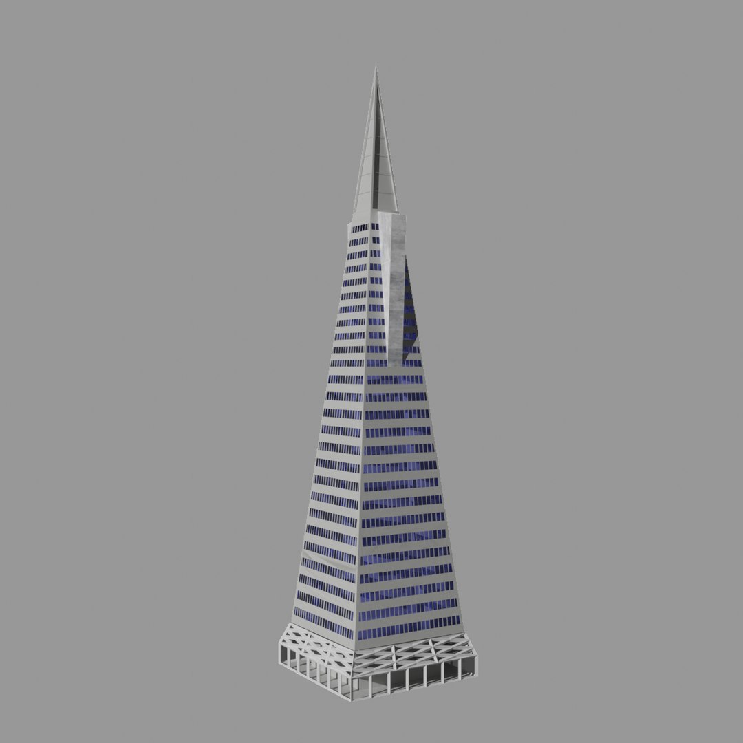 TransAmerica Pyramid 3D Model - TurboSquid 1860081