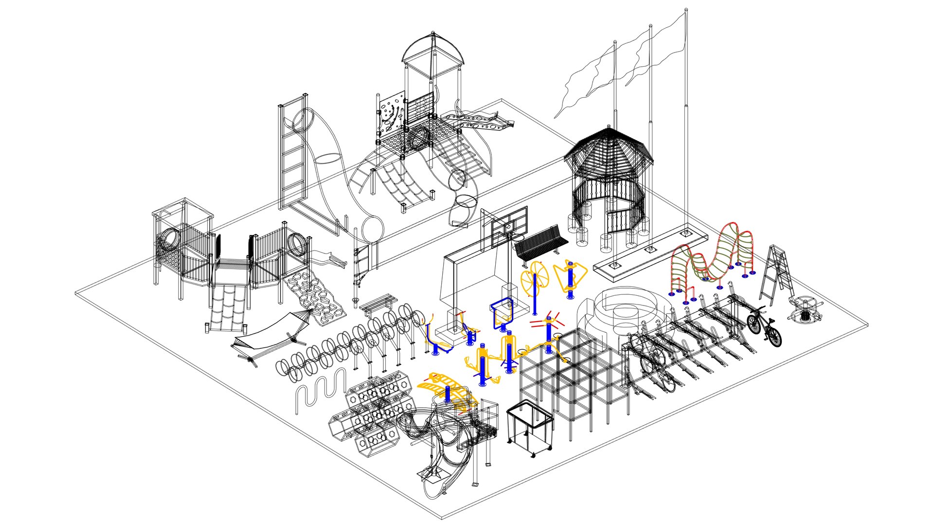 Park Revit Family Parameter 3D Model - TurboSquid 2301922