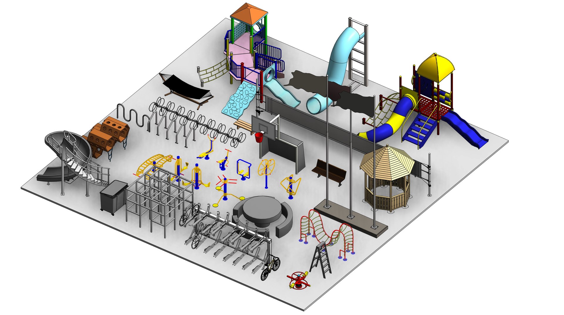 Park Revit Family Parameter 3D Model - TurboSquid 2301922