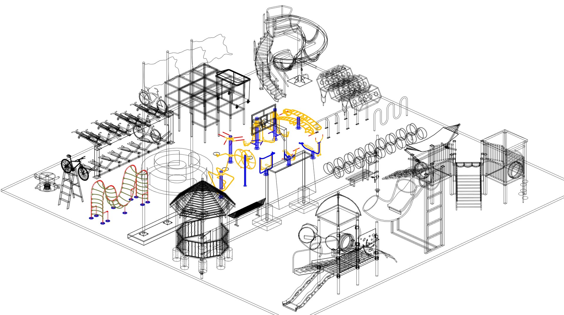 Park Revit Family Parameter 3D Model - TurboSquid 2301922
