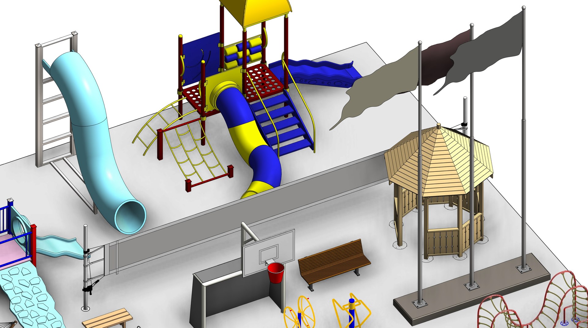 Park Revit Family Parameter 3D Model - TurboSquid 2301922