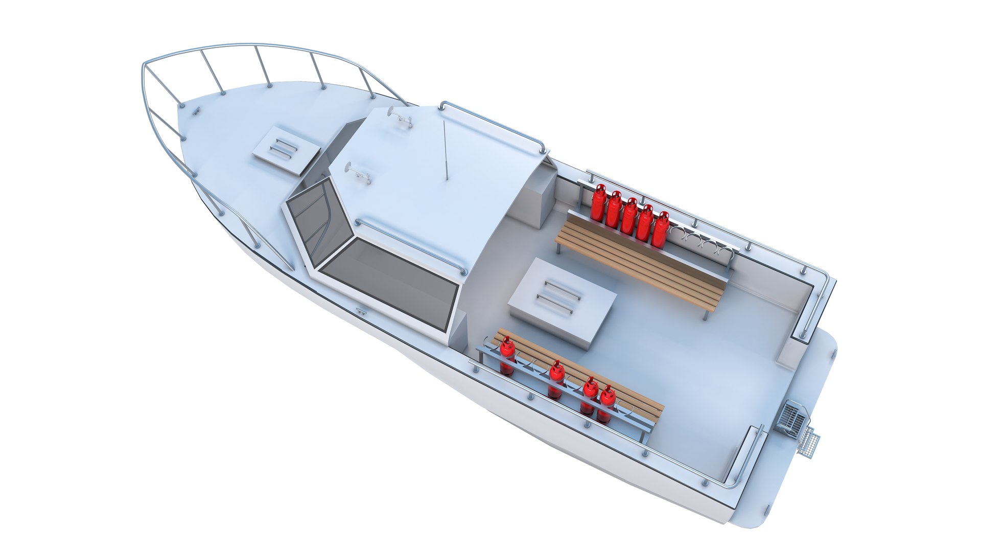 Dive Boat 3D Model - TurboSquid 1758303