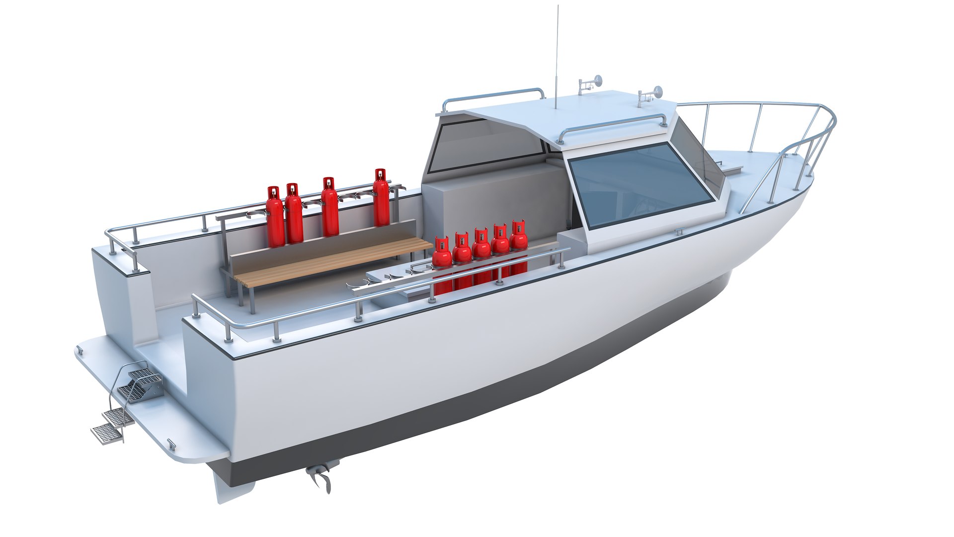 Dive Boat 3D Model - TurboSquid 1758303