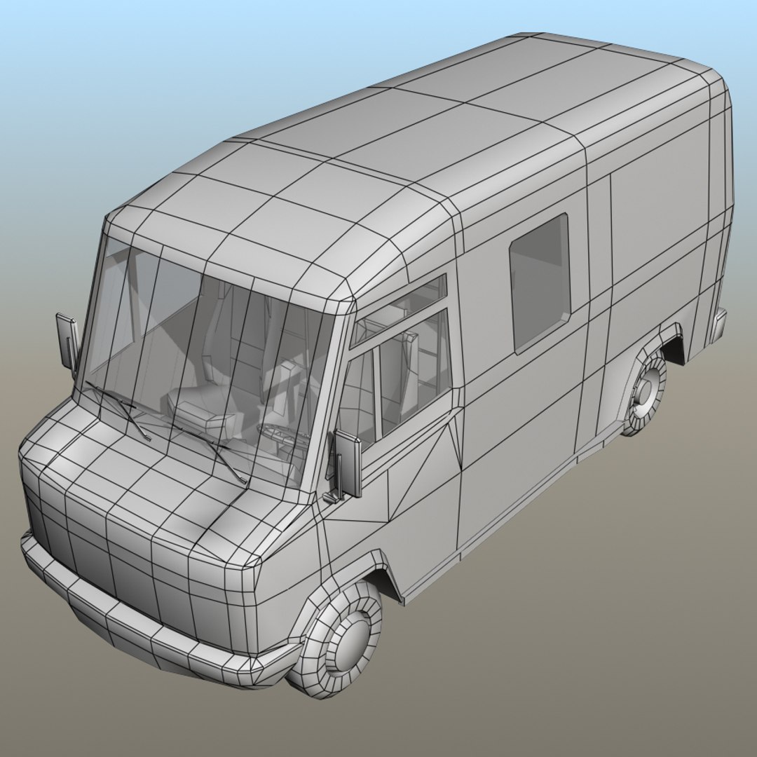 Mercedes Van 3d Model