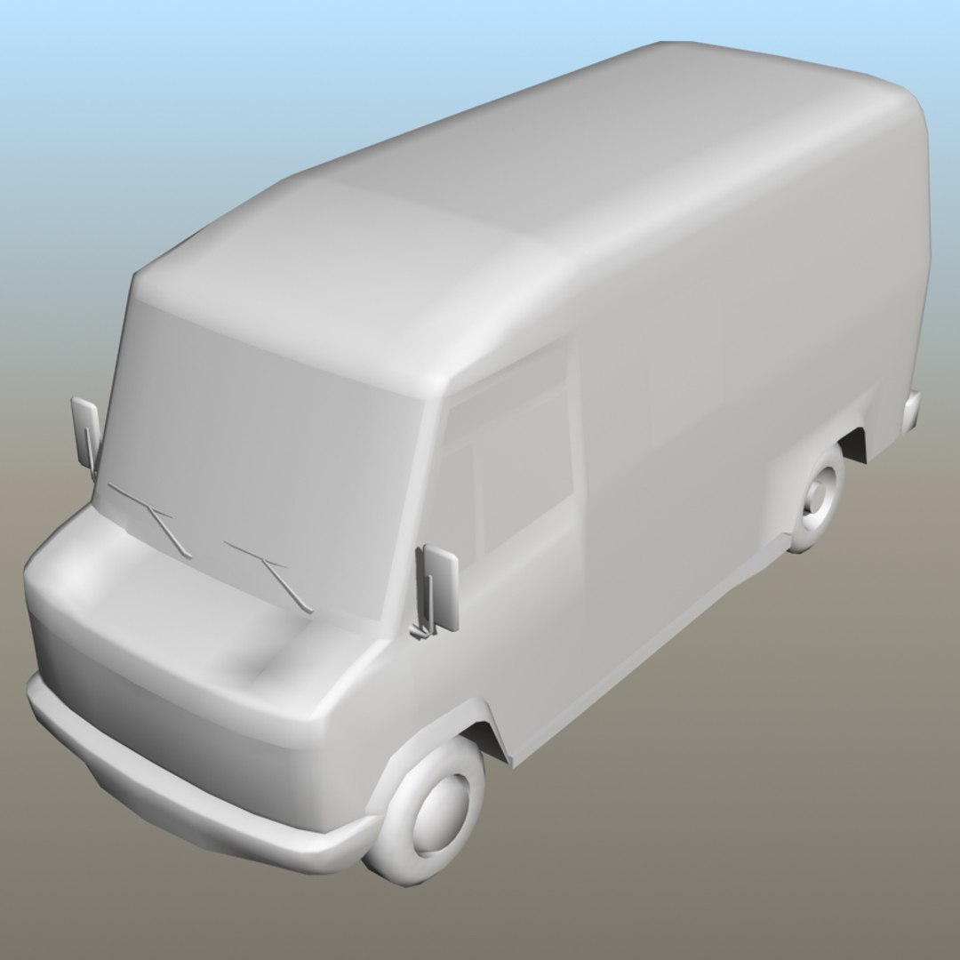Mercedes Van 3d Model