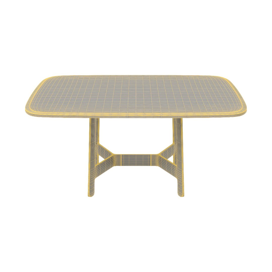 3D B And B Italia Alex Dining Table Squared - TurboSquid 2084256