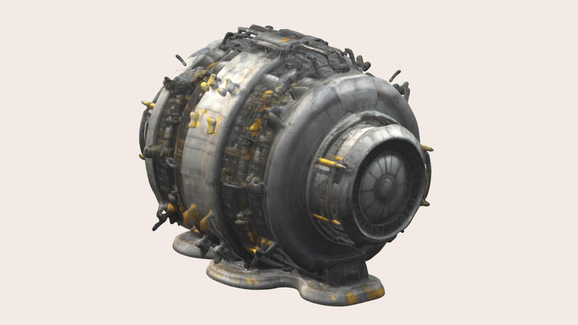 Sci-Fi Nuclear Reactor Model - TurboSquid 2367257