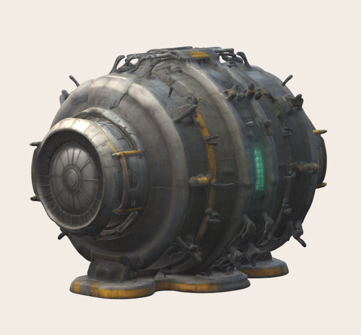 Sci-Fi Nuclear Reactor Model - TurboSquid 2367257