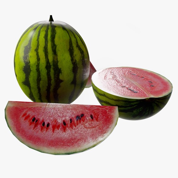 3D ready watermelon model - TurboSquid 1252419