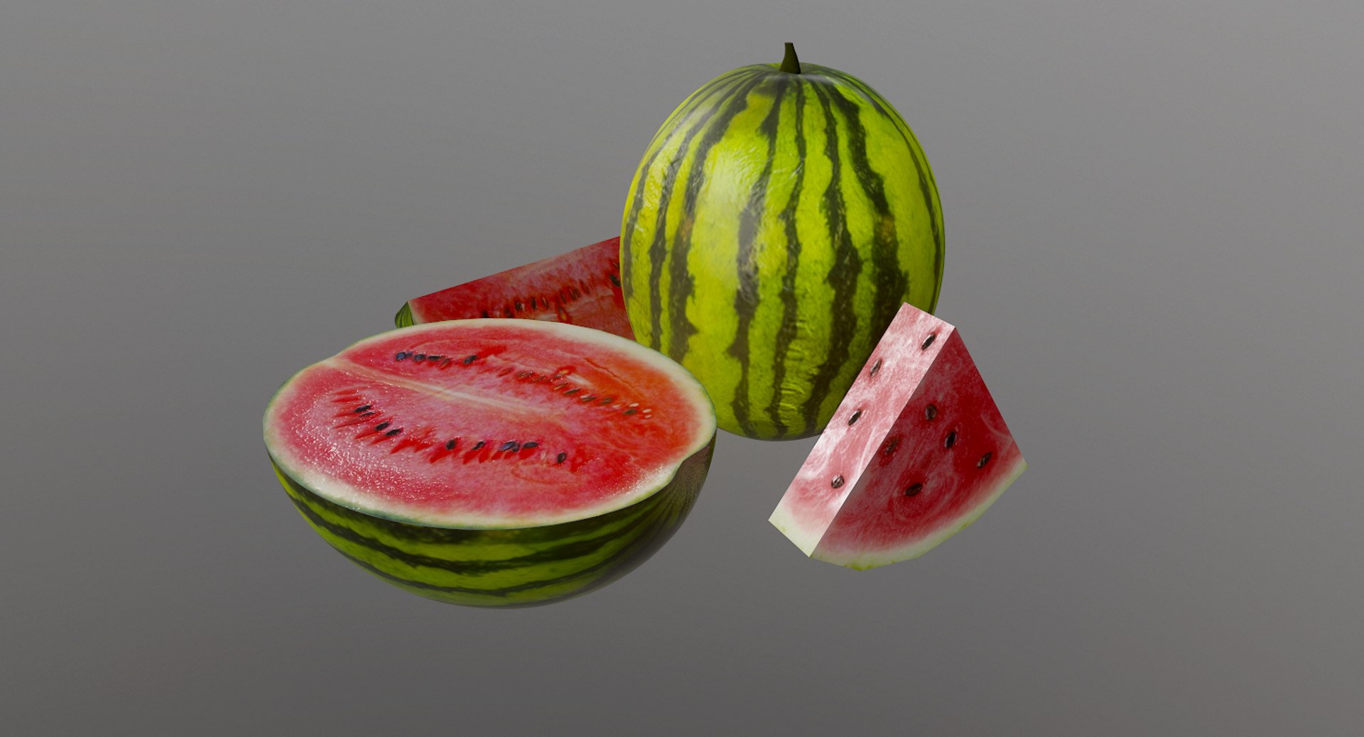 3D ready watermelon model - TurboSquid 1252419