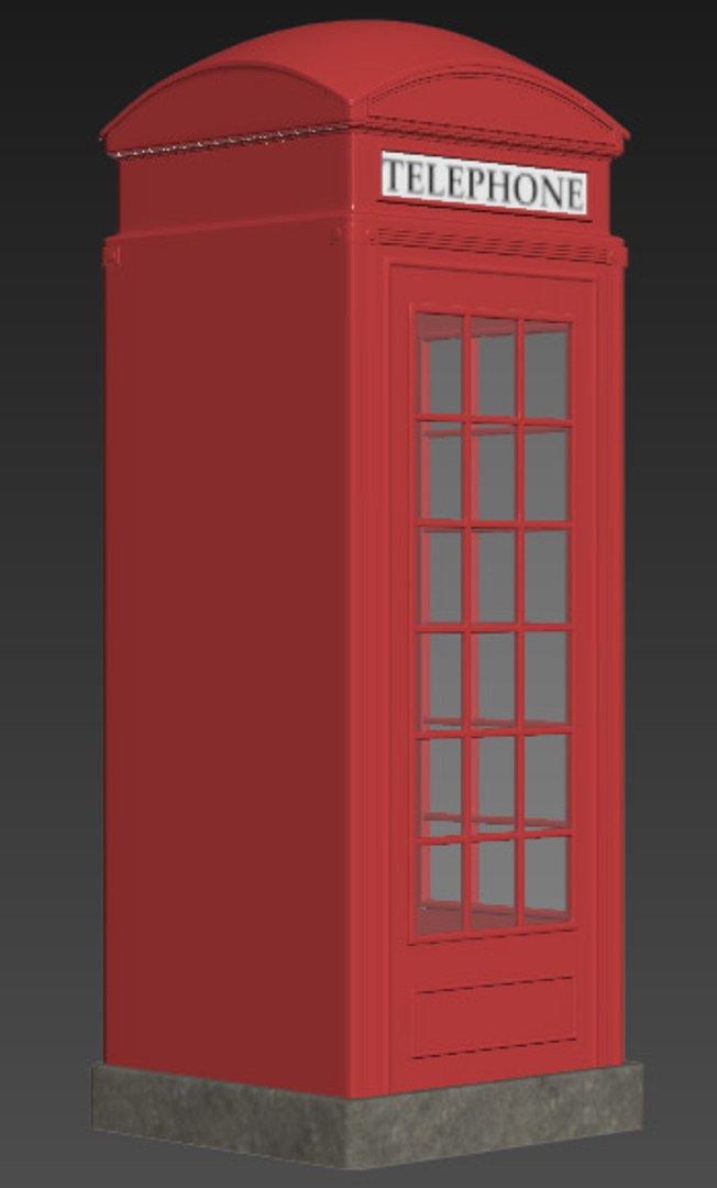 3d Model Telephone Booth