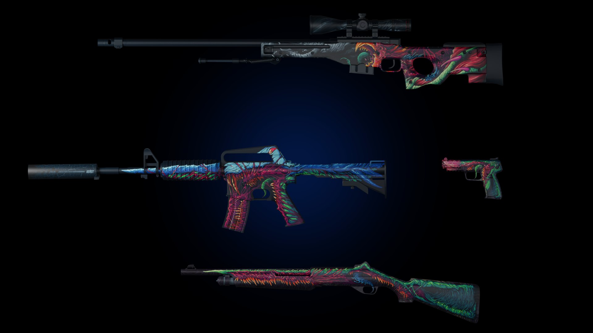 CS2 Hyper Beast Collection 3D Model - TurboSquid 2216167