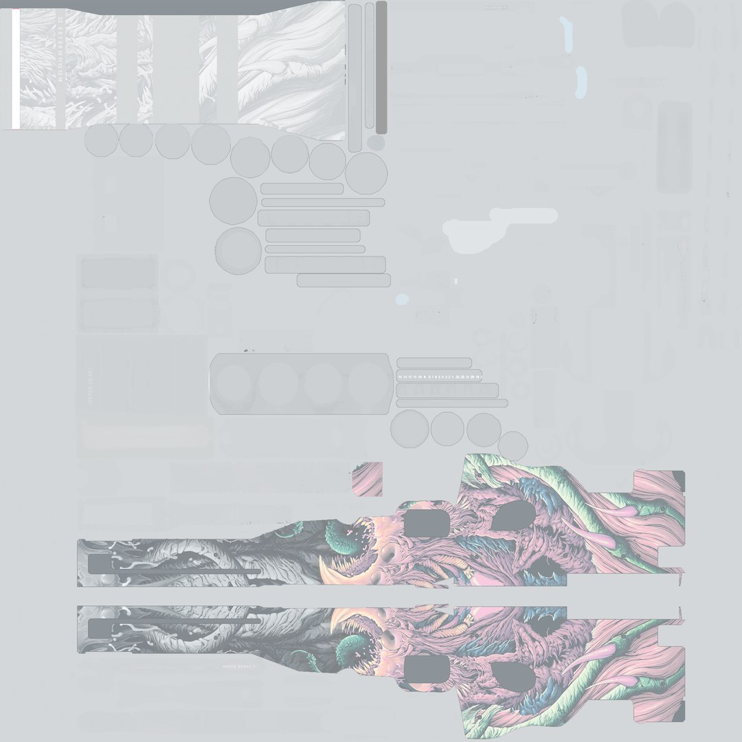 CS2 Hyper Beast Collection 3D Model - TurboSquid 2216167