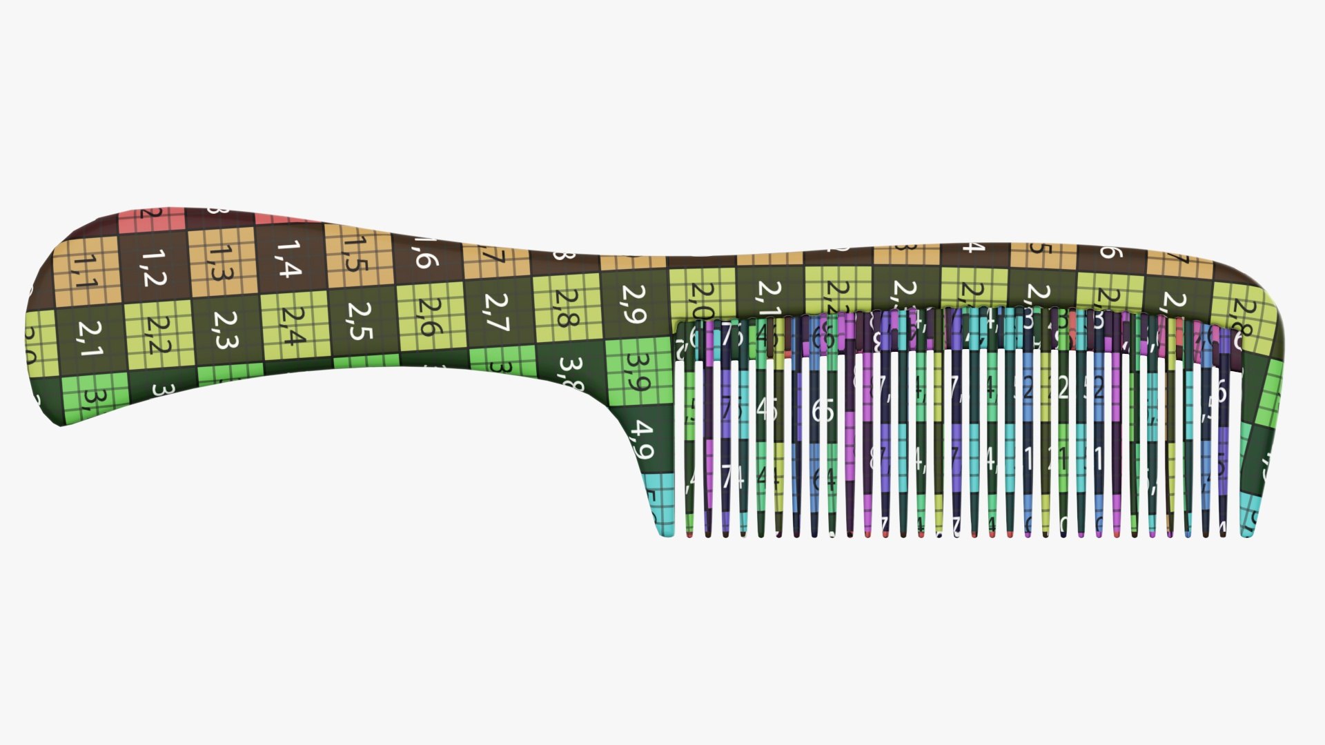Hair comb wide 3D model - TurboSquid 1585452