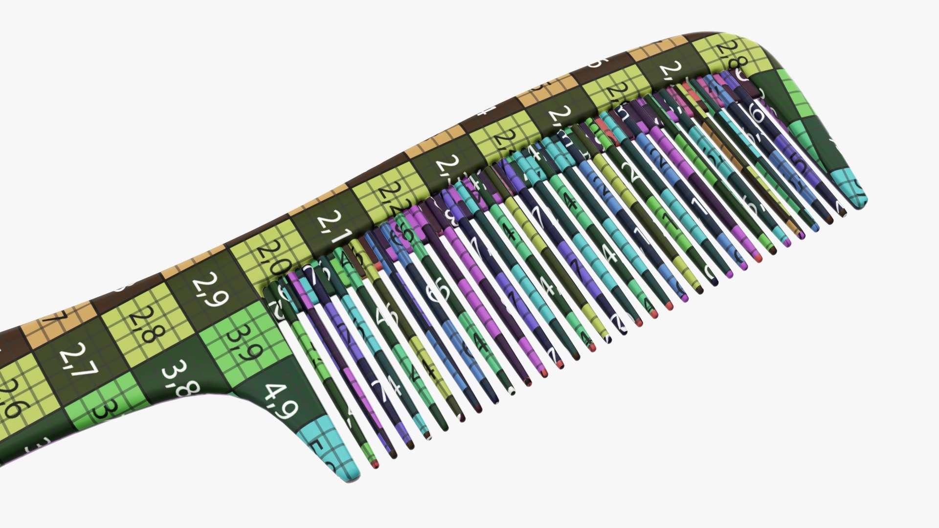 Hair comb wide 3D model - TurboSquid 1585452