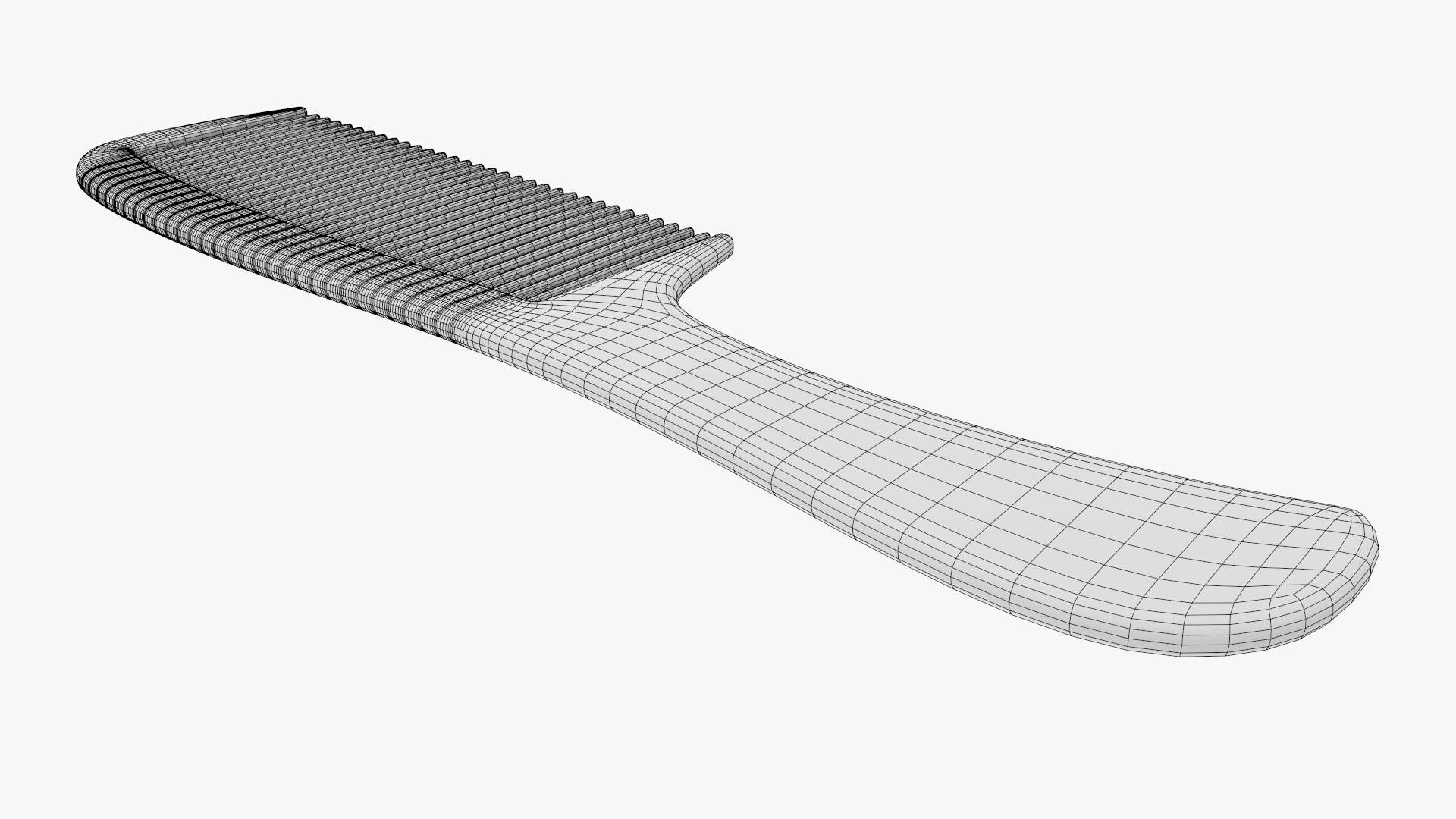 Hair comb wide 3D model - TurboSquid 1585452