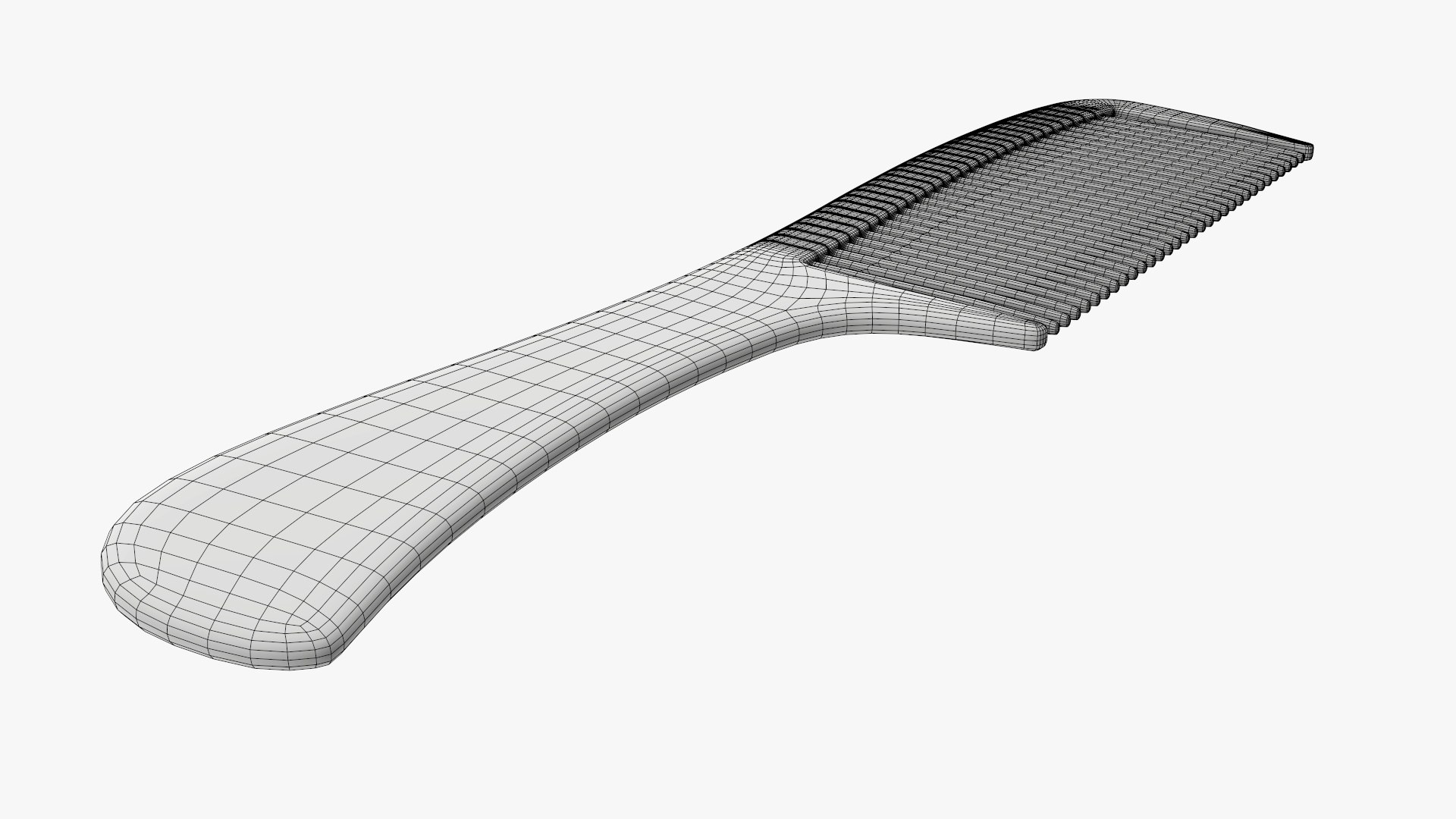 Hair comb wide 3D model - TurboSquid 1585452