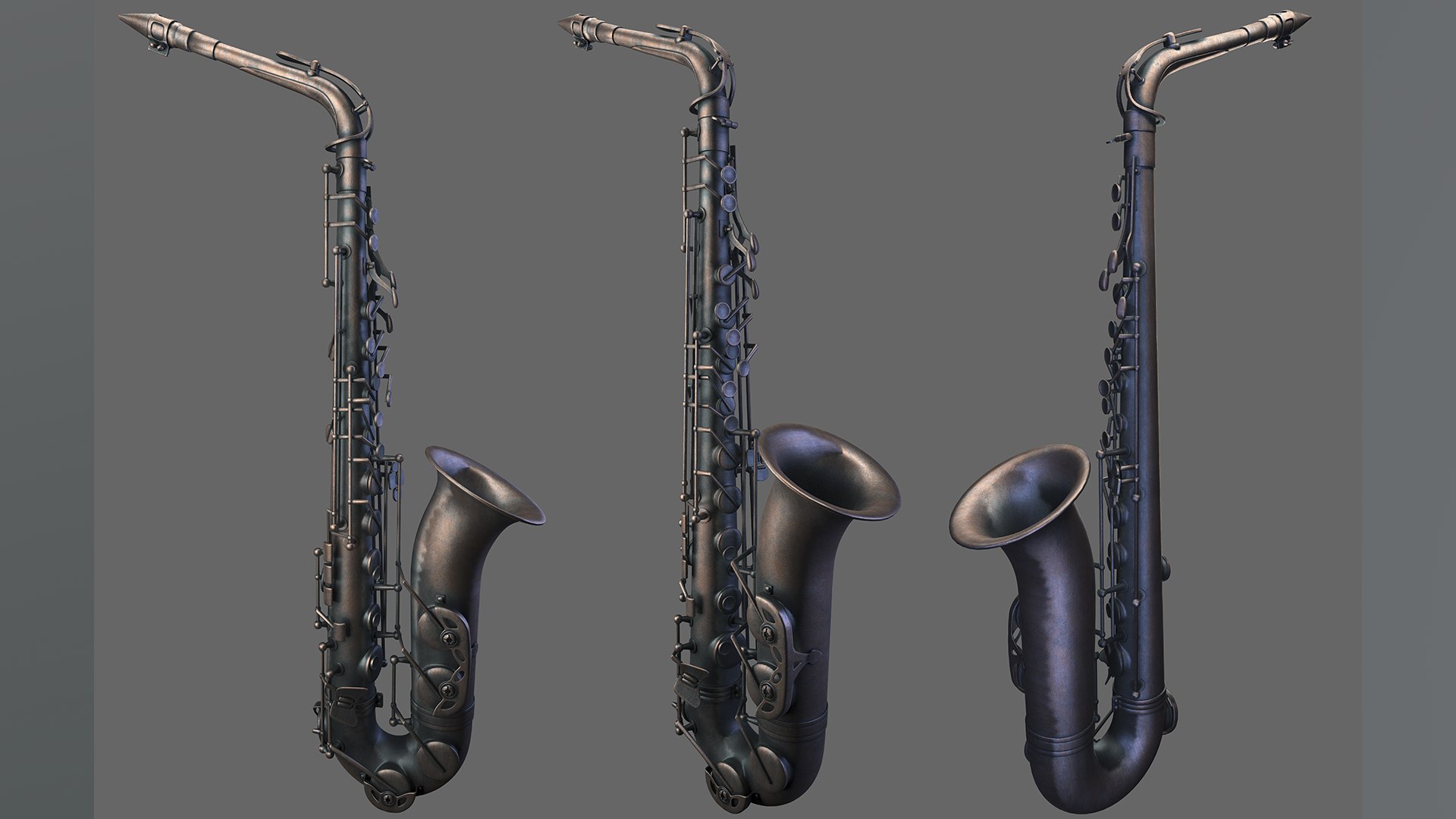 Saxophone Pipe French Horn High-poly 3D Model - TurboSquid 2345165