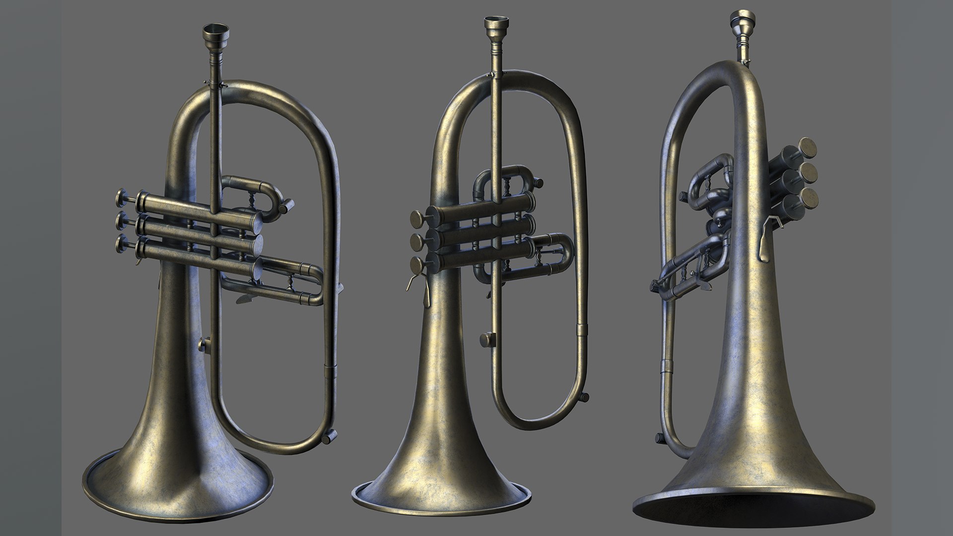 Saxophone Pipe French Horn High-poly 3D Model - TurboSquid 2345165