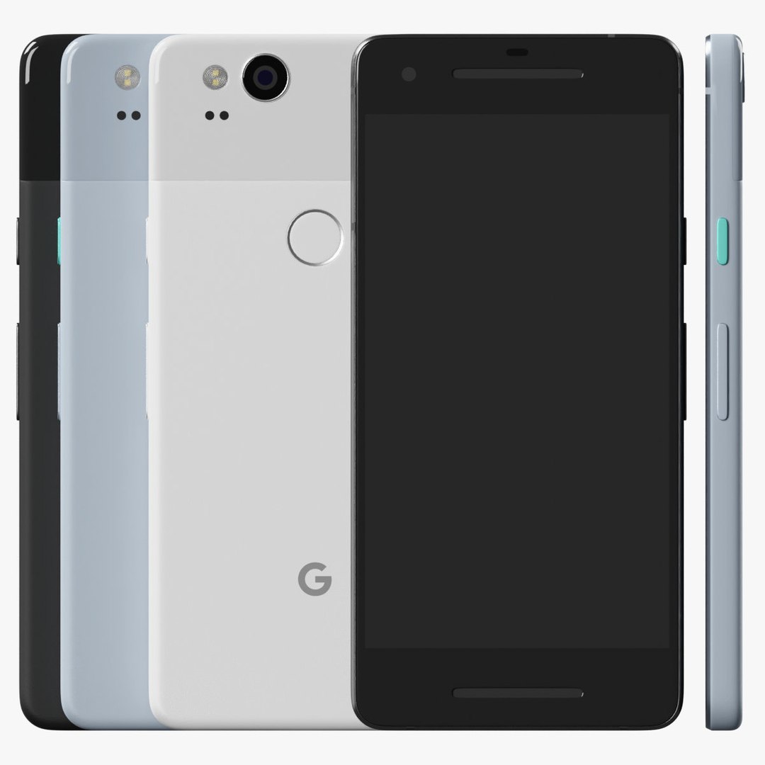 Google Pixel 2 All Colors model - TurboSquid 2061921