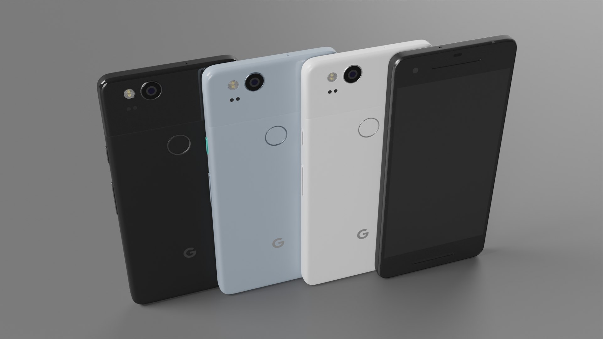 Google Pixel 2 All Colors Model - TurboSquid 2061921