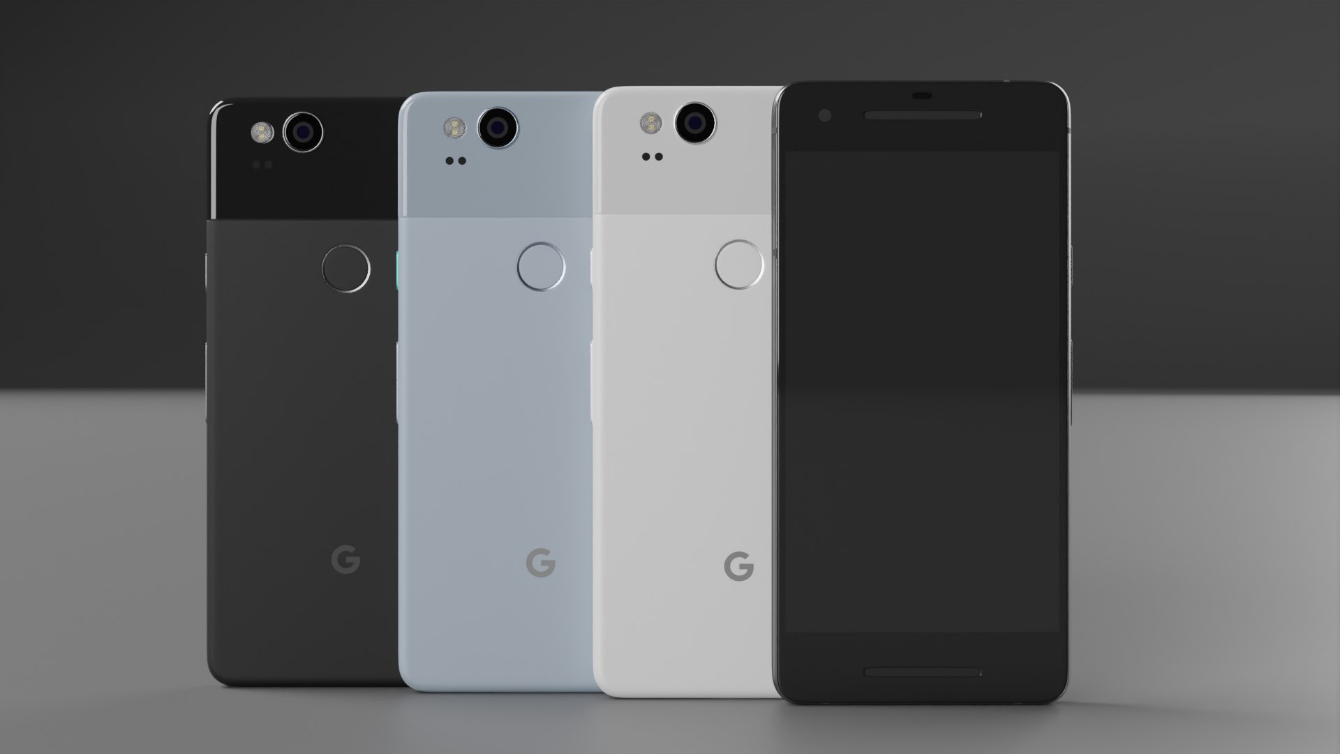 Google Pixel 2 All Colors Model - TurboSquid 2061921