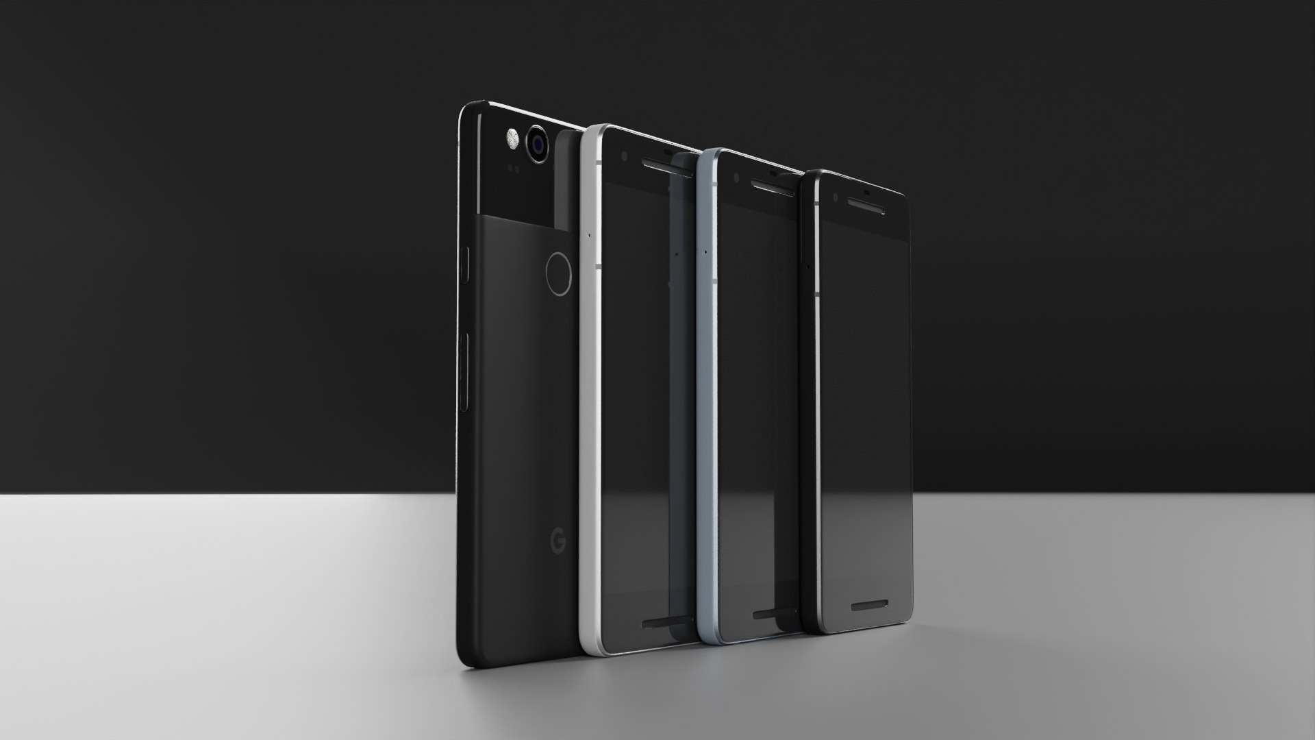 Google Pixel 2 All Colors Model - TurboSquid 2061921