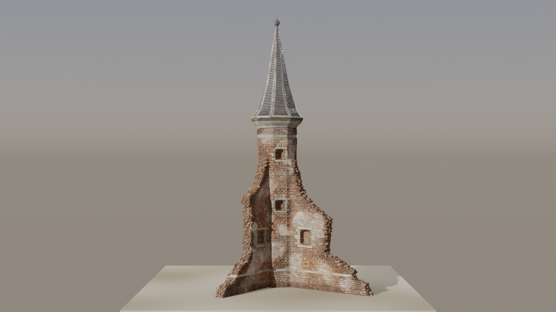 Brick Ruin 3D - TurboSquid 2210656