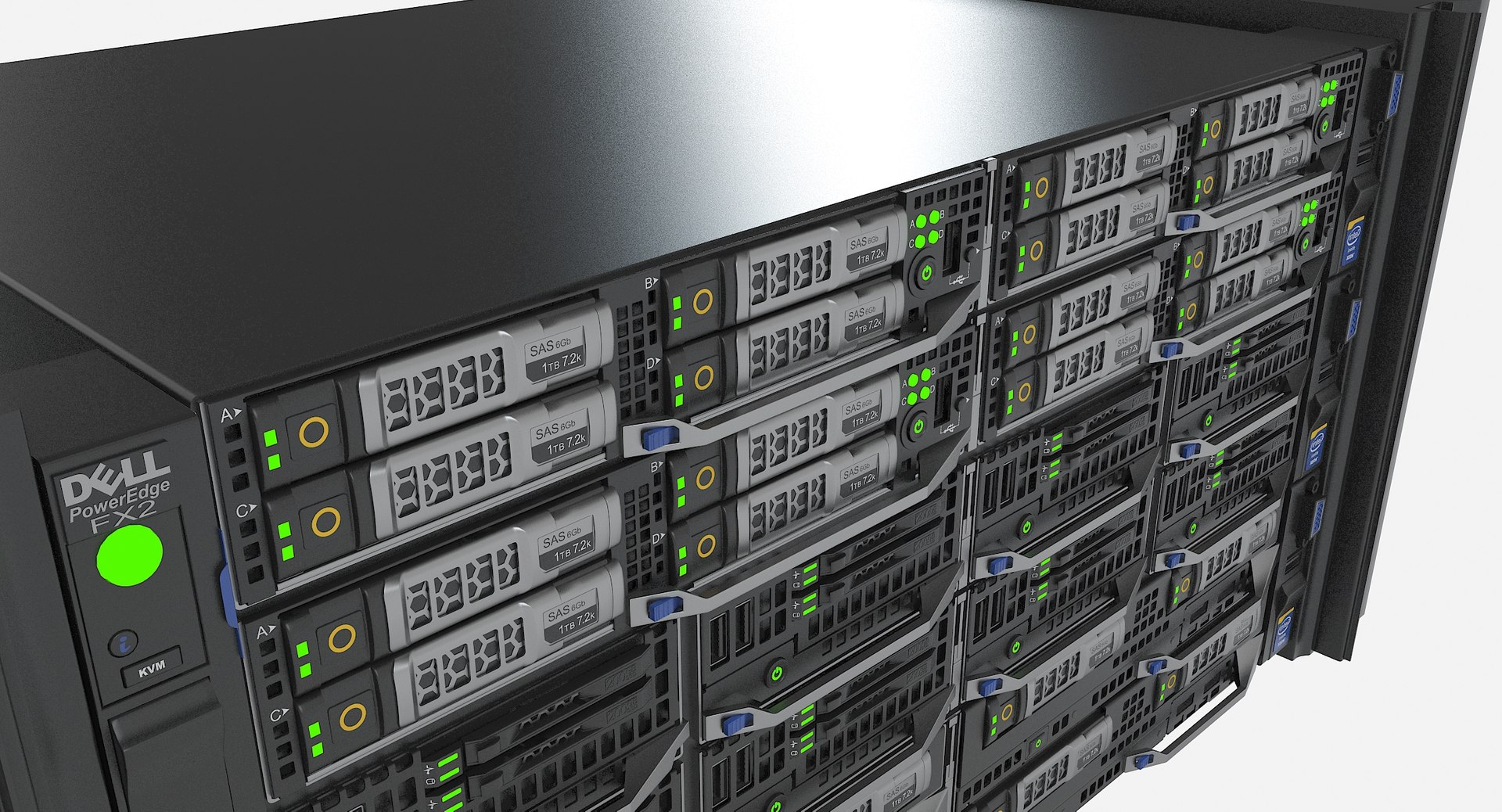 3d model dell poweredge fx2