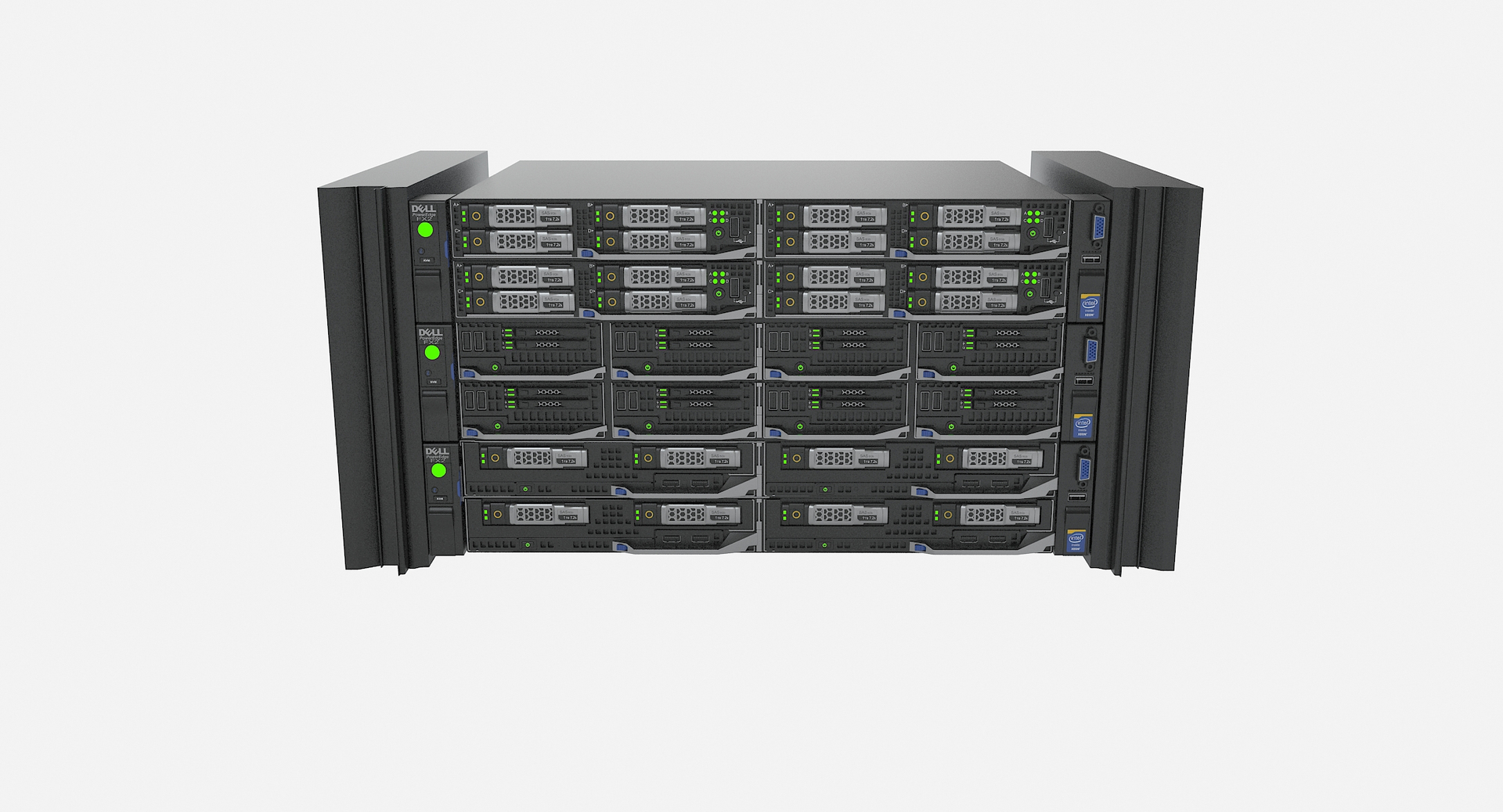 3d model dell poweredge fx2