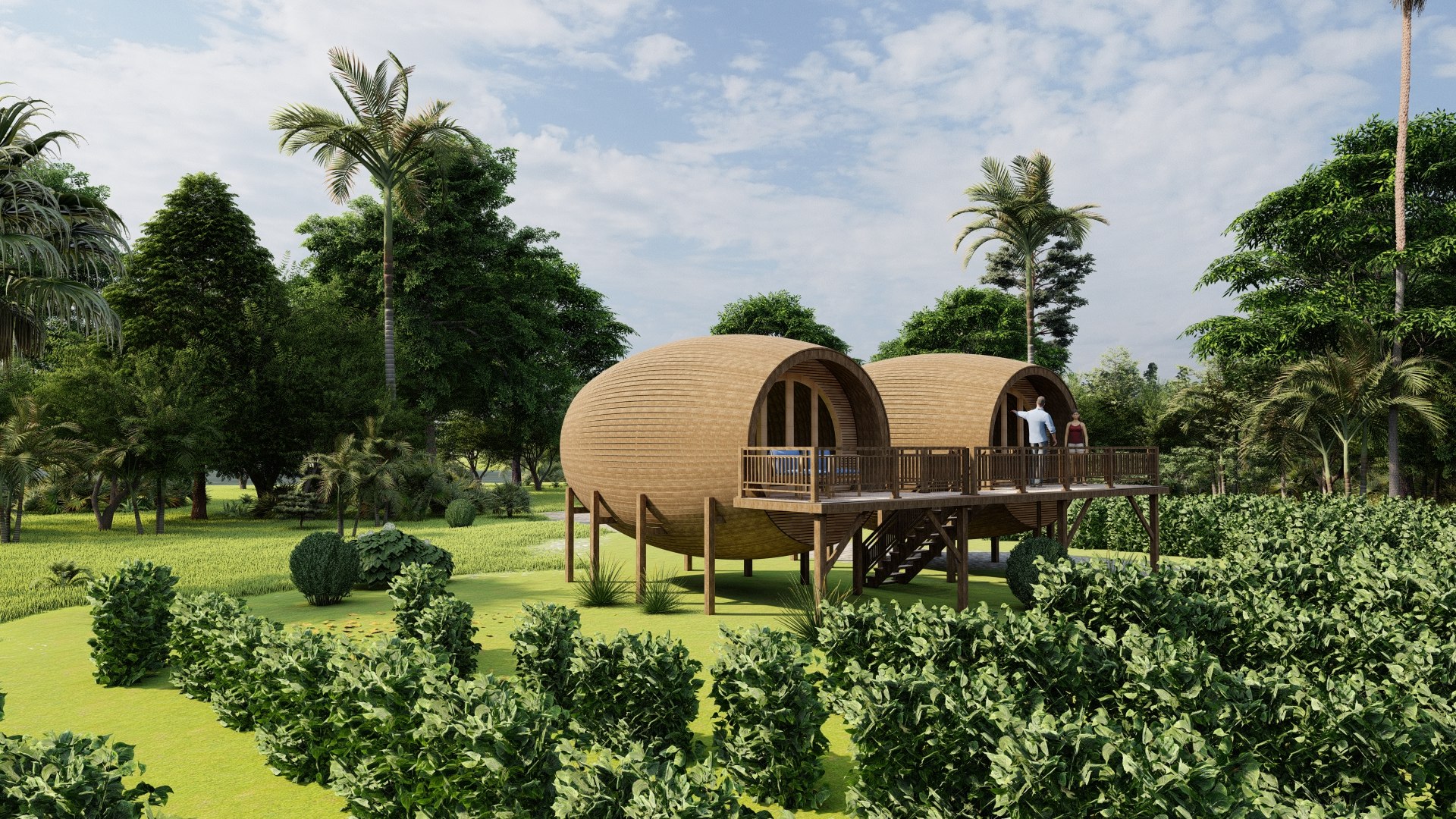 3D Model Pods Glamping - TurboSquid 1494076