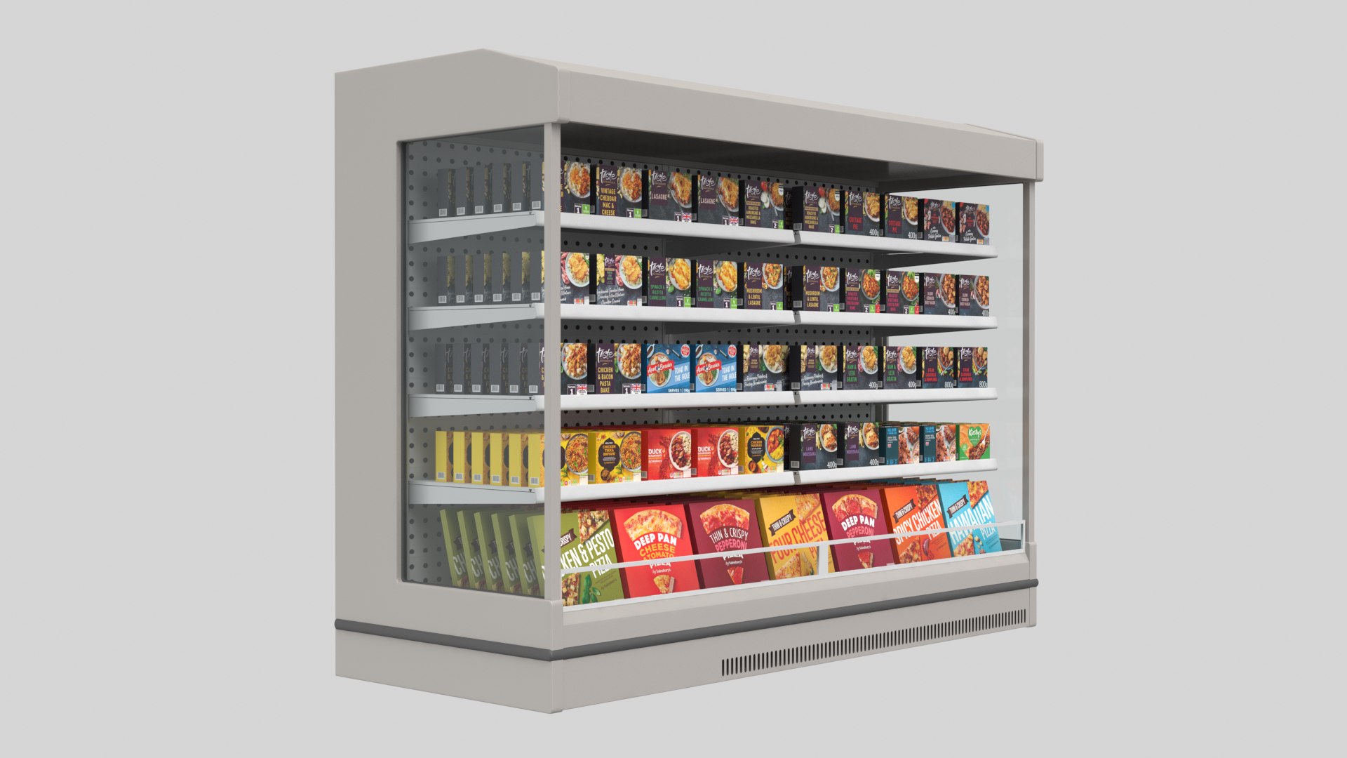 3D Model Supermarket Ready Meals Display - TurboSquid 2032519