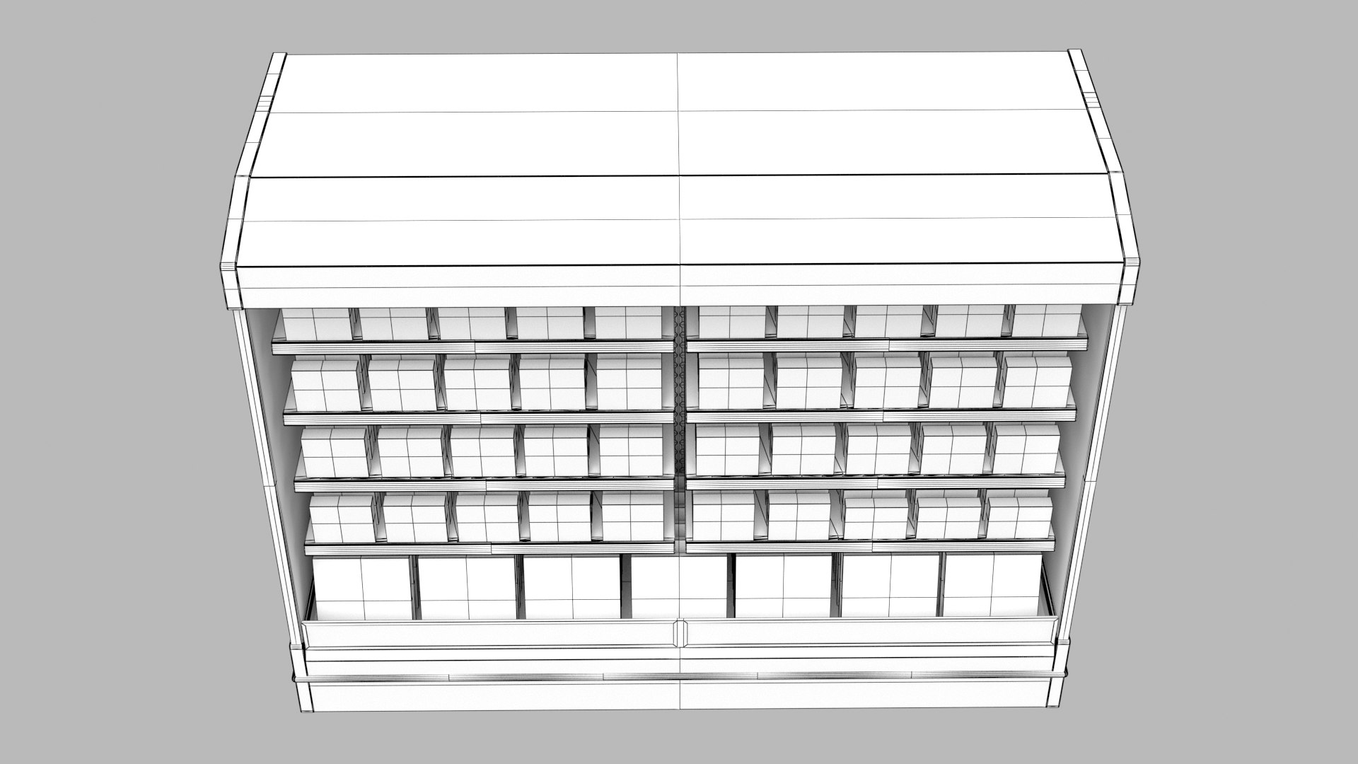 3D Model Supermarket Ready Meals Display - TurboSquid 2032519