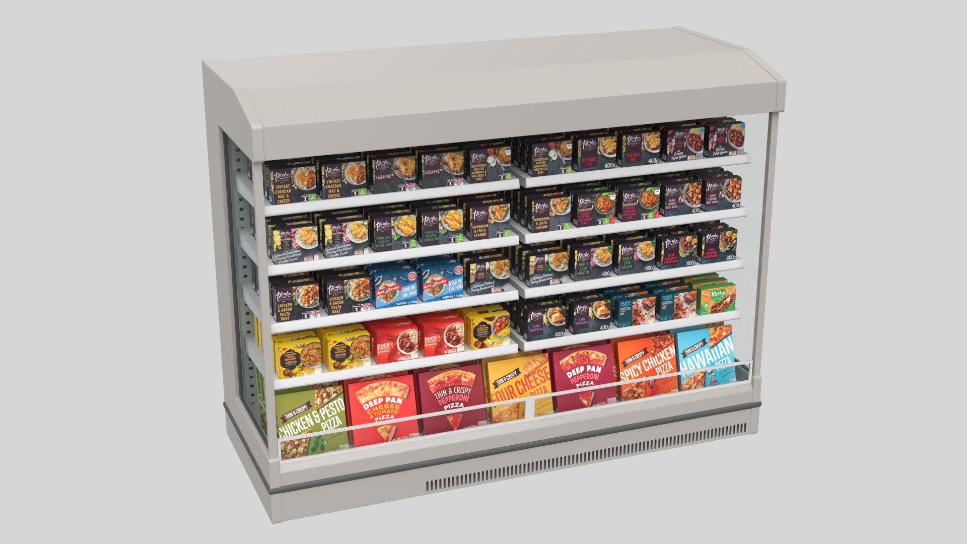 3D Model Supermarket Ready Meals Display - TurboSquid 2032519
