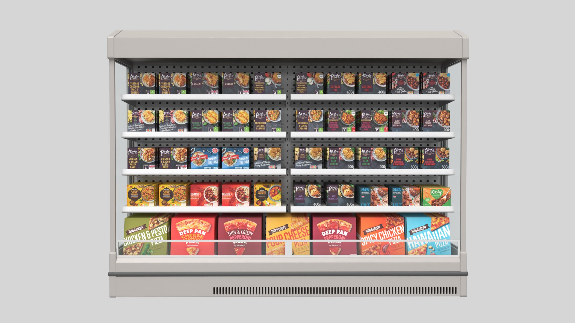 3D Model Supermarket Ready Meals Display - TurboSquid 2032519