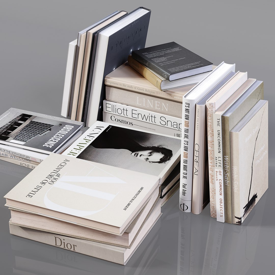 Book Stack Set 08 3D Model - TurboSquid 2052227