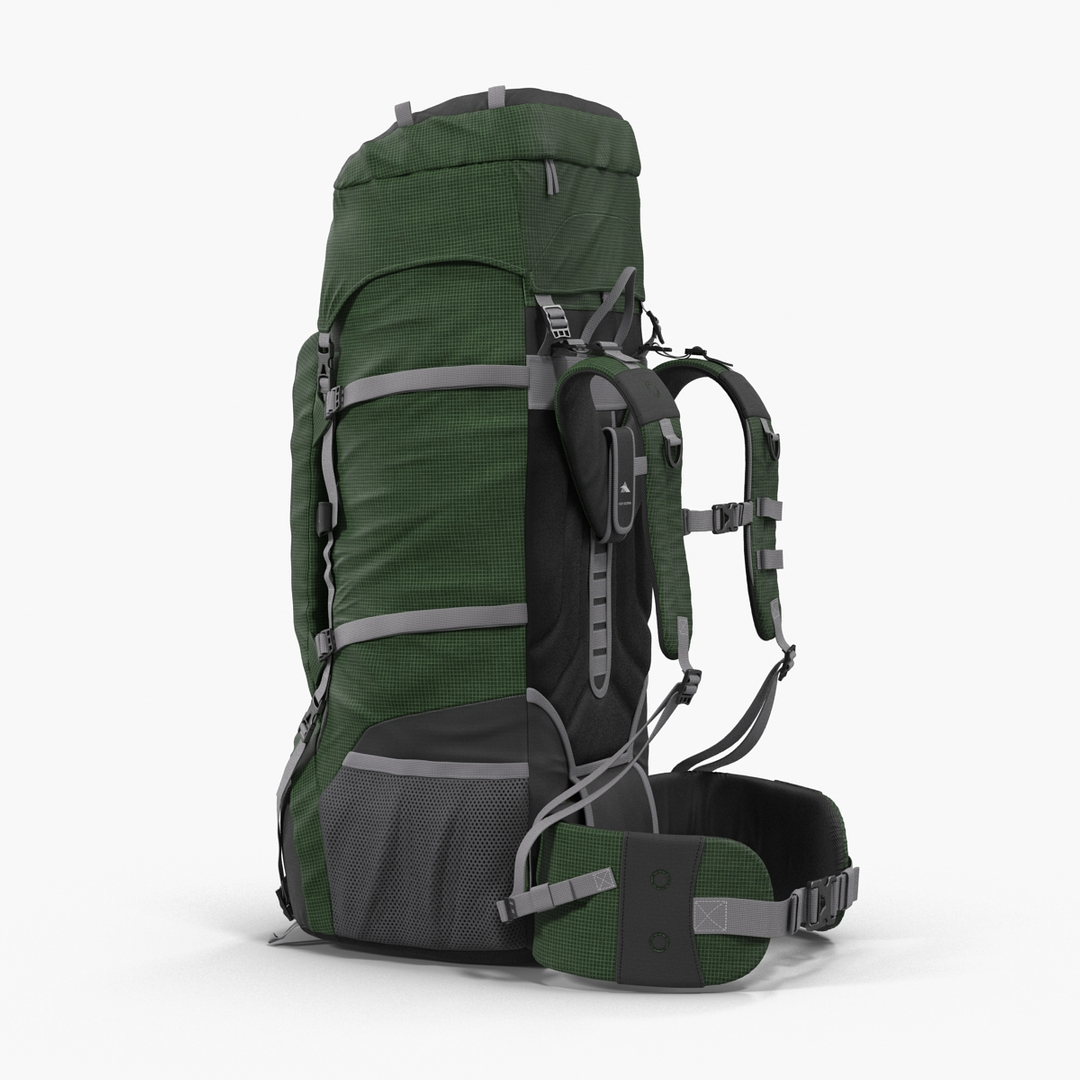 3d large camping backpack green