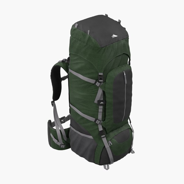 3d large camping backpack green