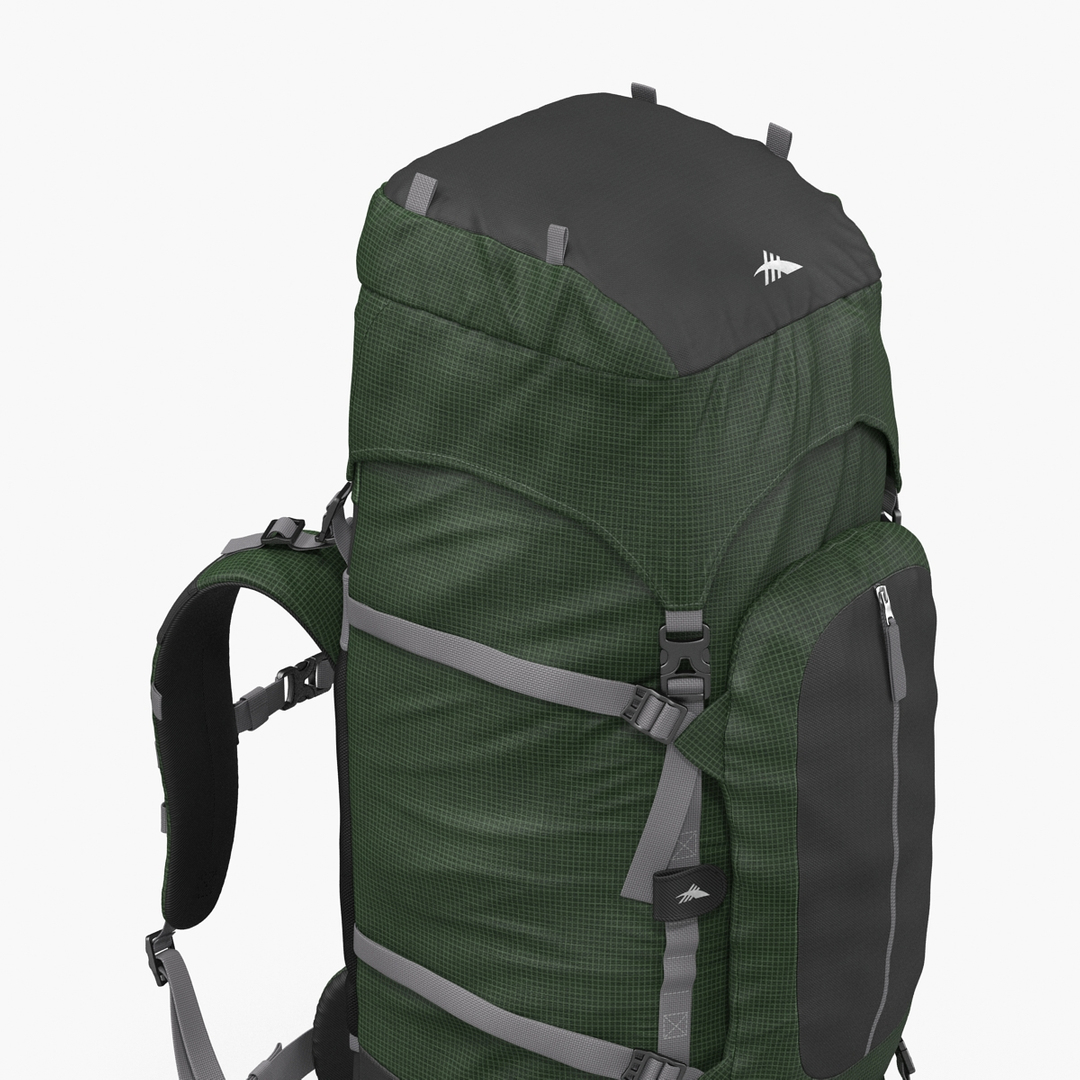 3d large camping backpack green