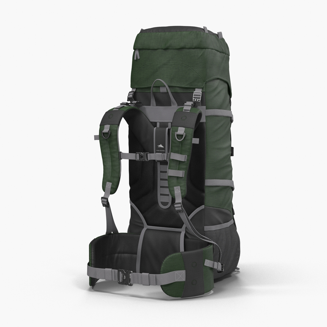3d large camping backpack green