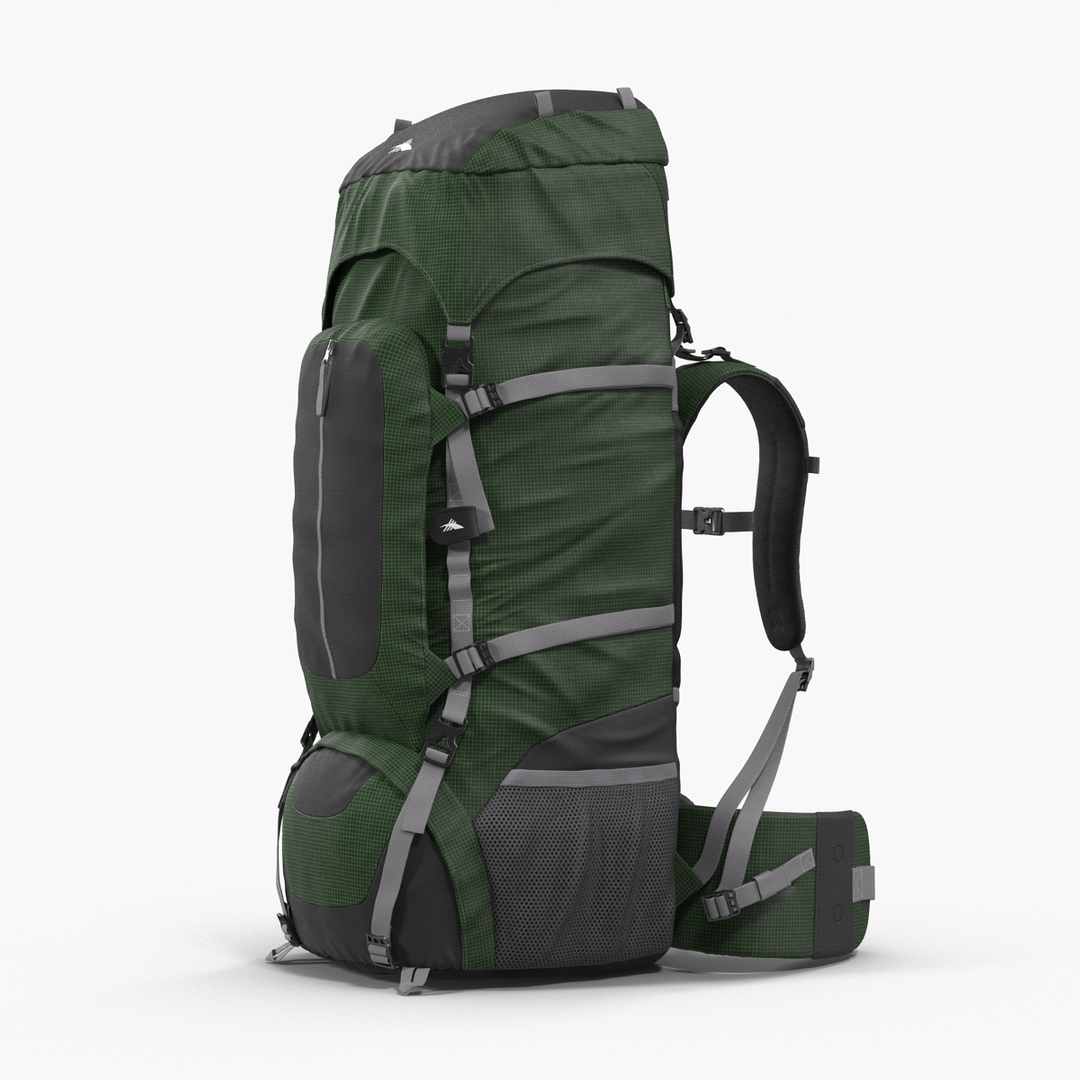 3d large camping backpack green