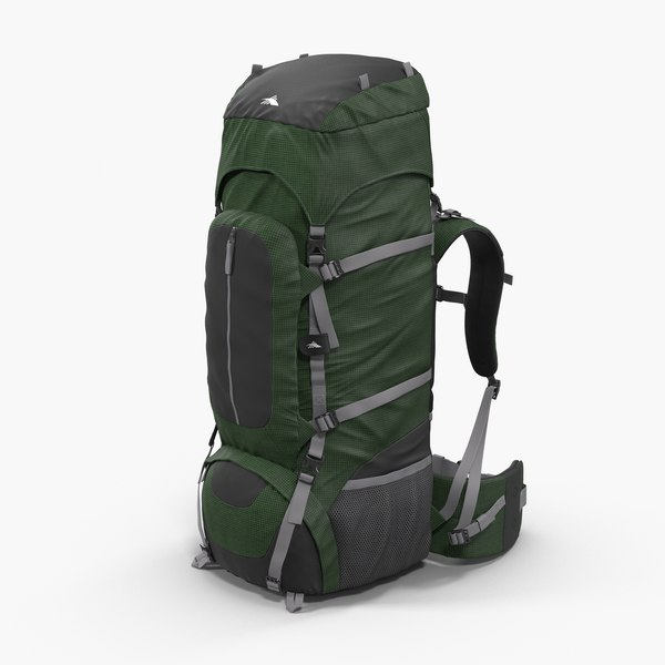 3d large camping backpack green